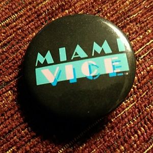 Vintage | Accessories | Vtg 984 Miami Vice Pin | Poshmark